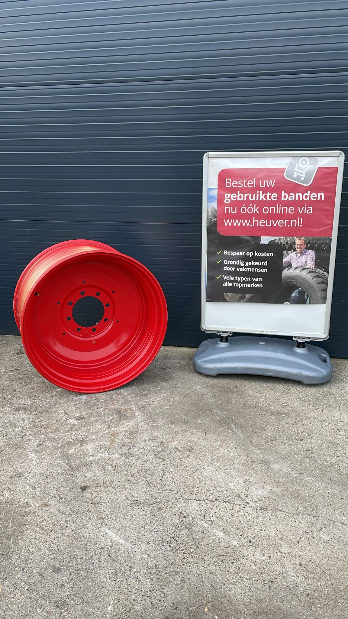 20-34 WHEEL USED FENDT RED 221-275-8 A3 ET-42 V8696 VAST 1 KANT GELAST ...